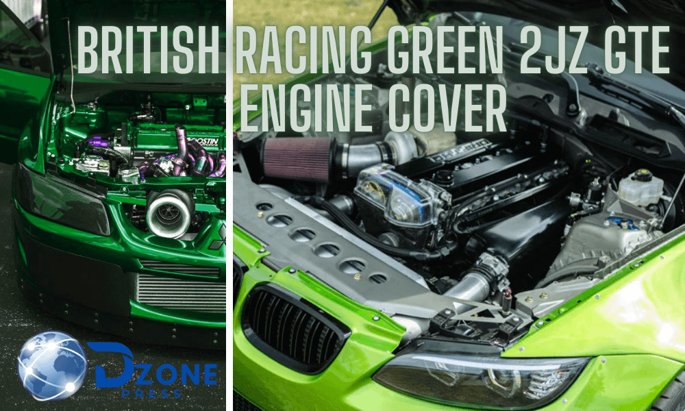British Racing Green 2JZ-GTE Engine Cover A Classic Motorsport